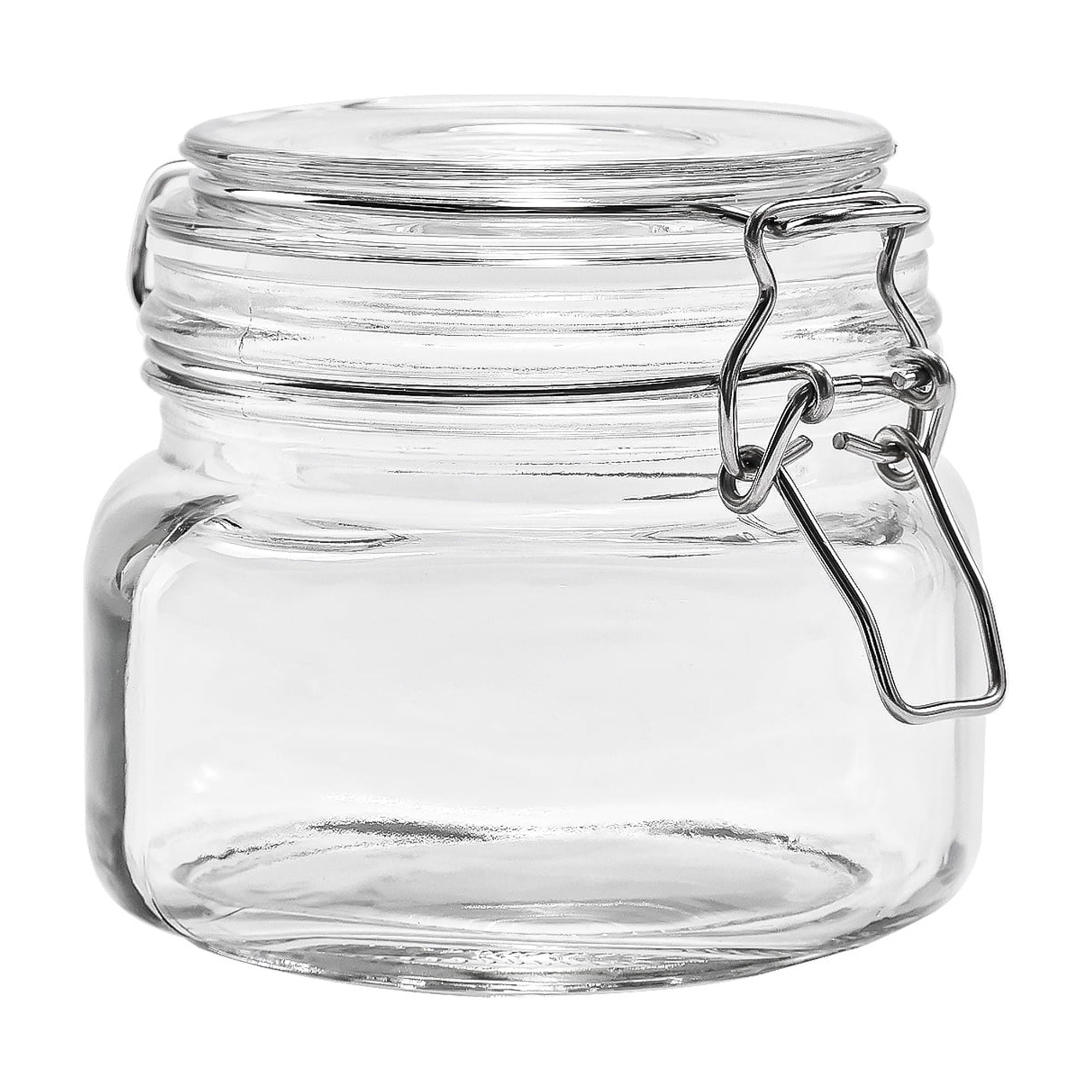 Mainstays Glass 17 oz Lock Lid Storage Jar Canister with Airtight Seal ...