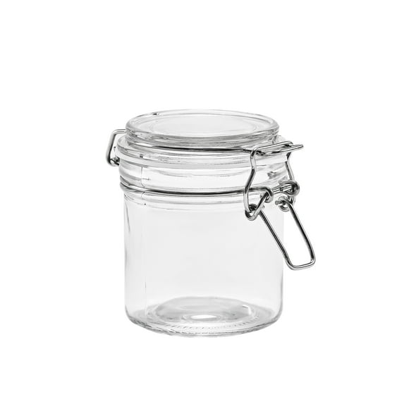Mainstays Glass 9.4 oz Lock Lid Storage Jar Canister for Food and ...
