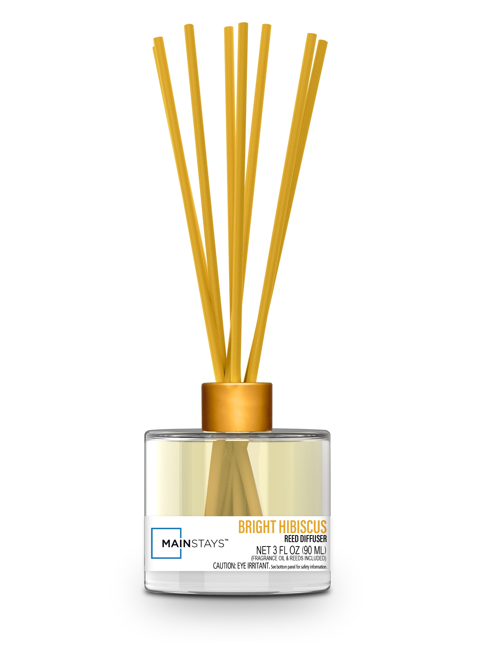 Mainstays Glass Diffuser with Reeds, Bright Hibiscus, 3.0 fl oz ...