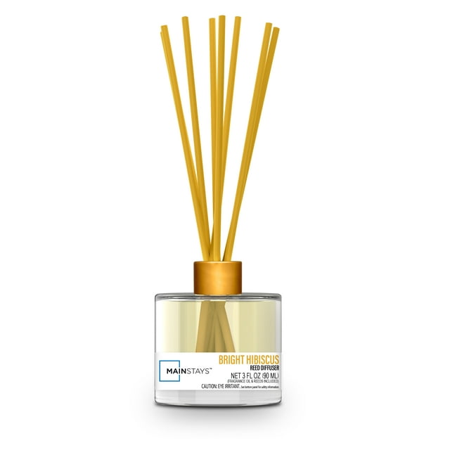 Mainstays Glass Diffuser with Reeds, Golden Sunshine, 3.0 fl oz ...