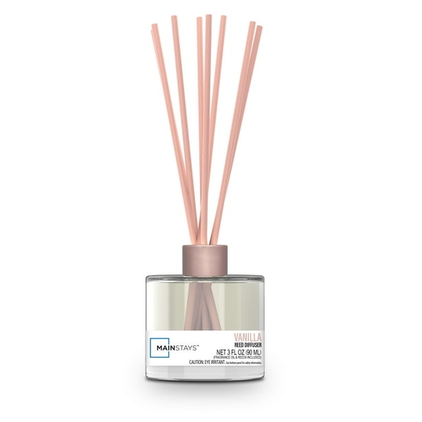 Mainstays Glass Diffuser with Reeds, Vanilla, 3.0 fl oz - Walmart ...