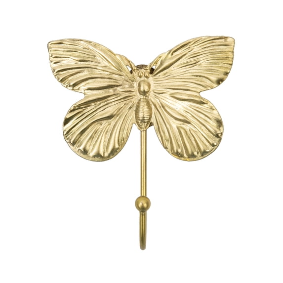 Mainstays Gold Butterfly Decorative Wall Hook - Walmart.com