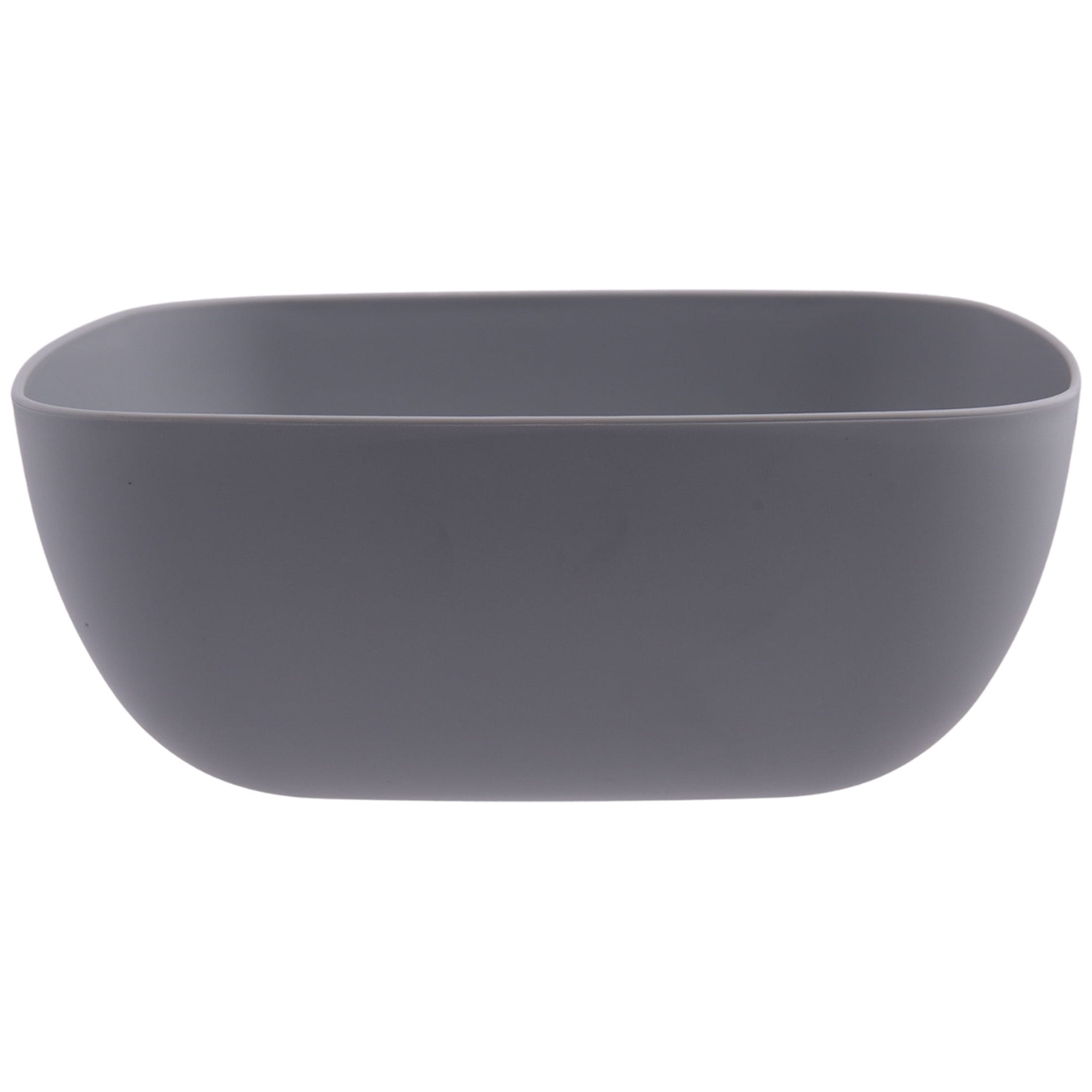 Mainstays - Gray Square Plastic Bowl, 38-Ounce - Walmart Business Supplies