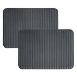 Mainstays Grey 2-Piece Cushioned Luxury Bath Rug Set 17x24 Absorbent ...