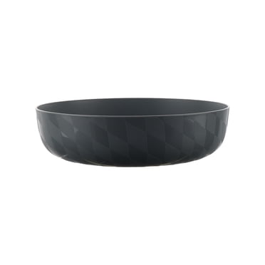 Mainstays Eco-Friendly Recycled Plastic Dinner Bowl 43 Ounce Black ...