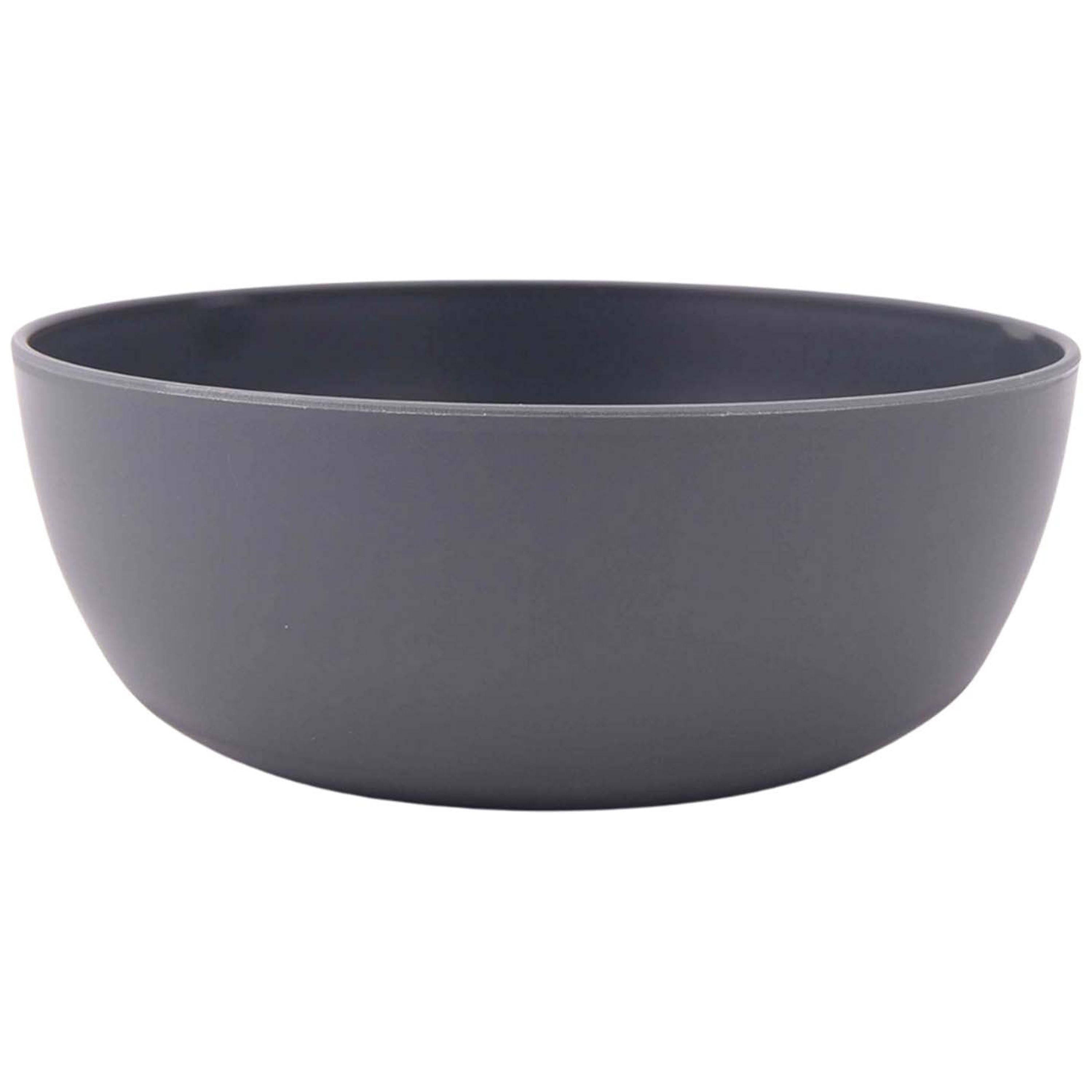 Brandclub - Mainstays - Grey Round Plastic Bowl, 38-Ounce