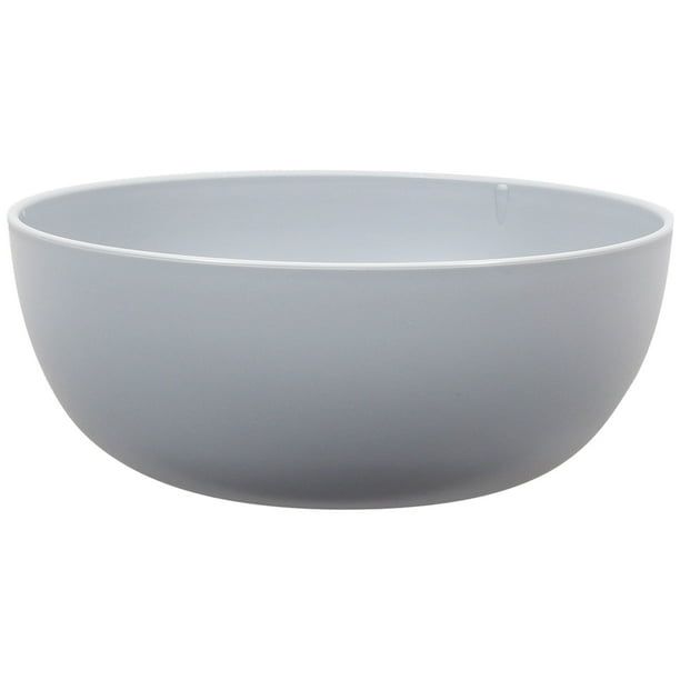 Mainstays - Gray Round Plastic Cereal Bowl, 38-Ounce - Walmart Business ...