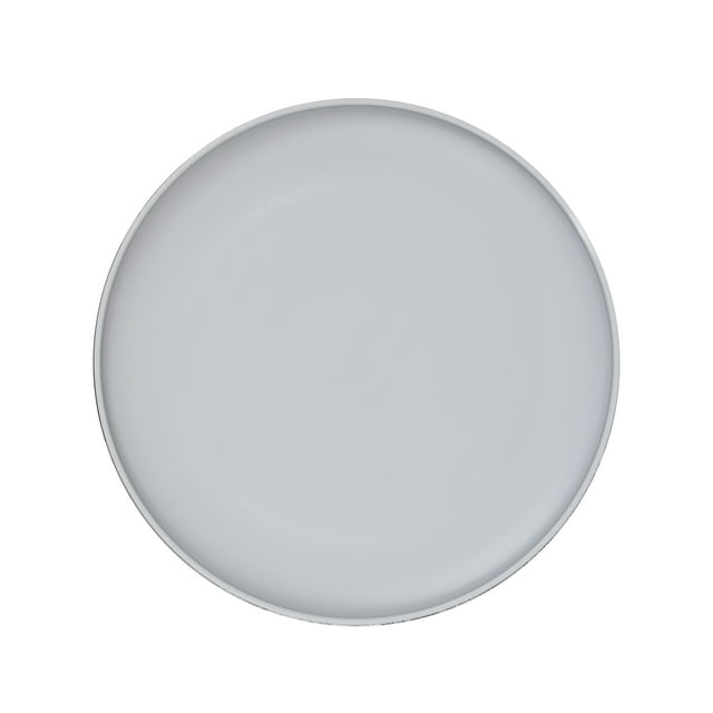 Mainstays 10.5" Round Plastic Plate, Gray - Walmart Business Supplies