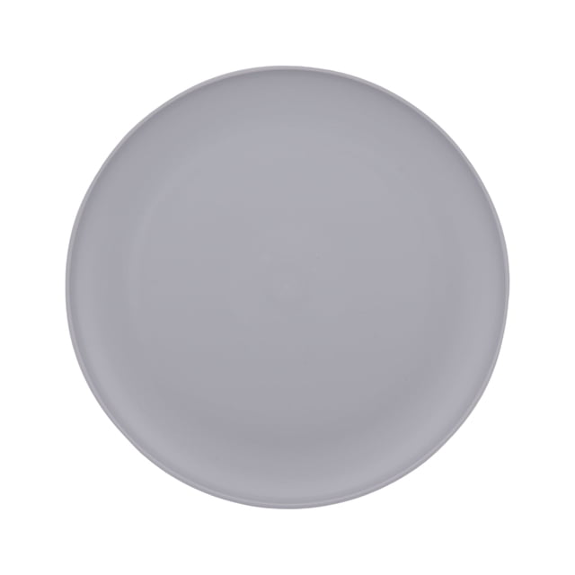 Mainstays Grey Round Plastic Plate, 10.5" - Walmart Business Supplies