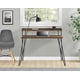 Mainstays Griffin Retro Computer Desk with Riser, Walnut - Walmart.com
