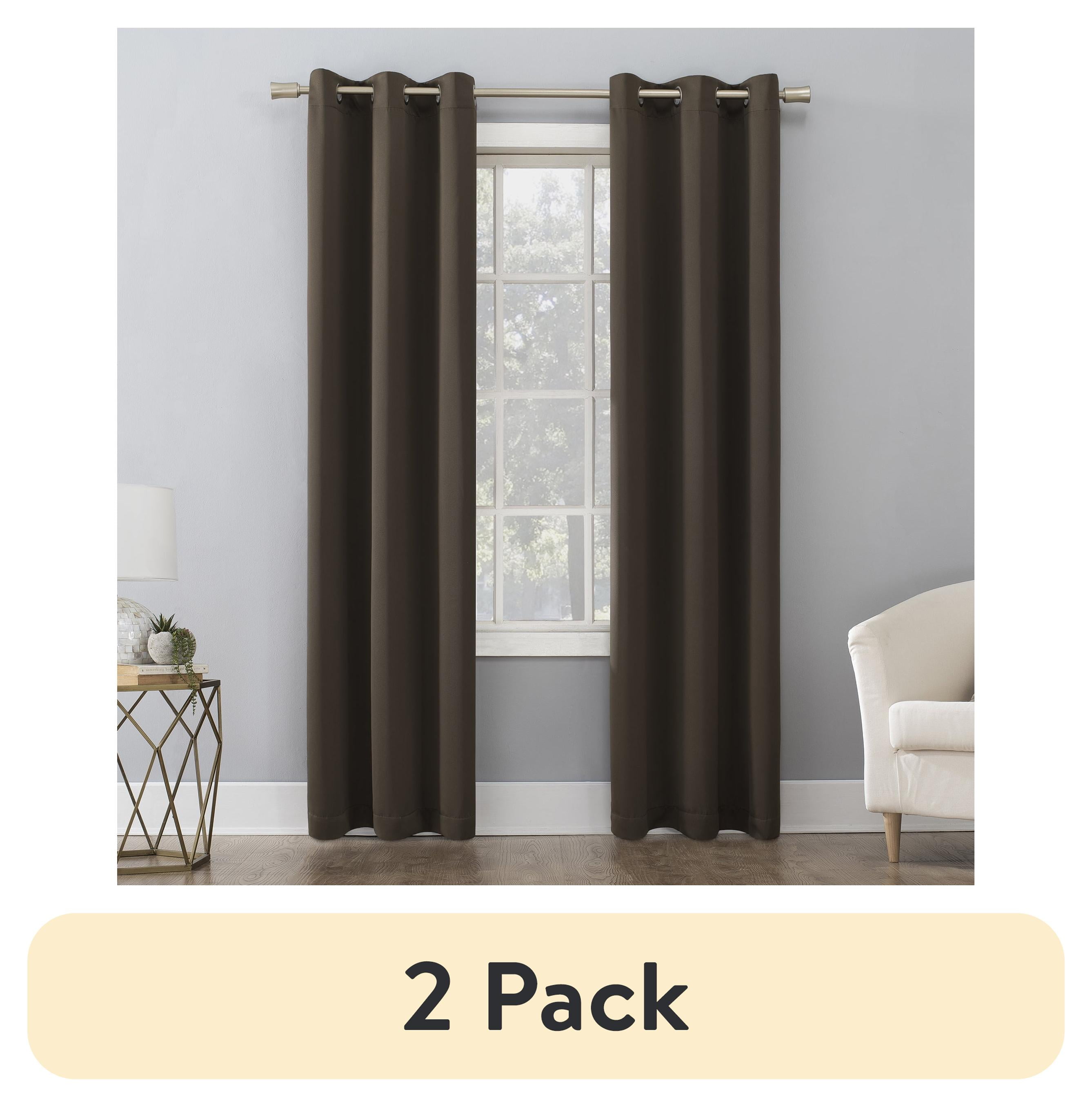 (2 pack) Mainstays 1-Piece Blackout Energy Efficient Grommet Single ...