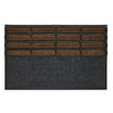 Rubber-Cal Herringbone Coir Boot Scraper Brush Doormat, Outdoor Shoe ...