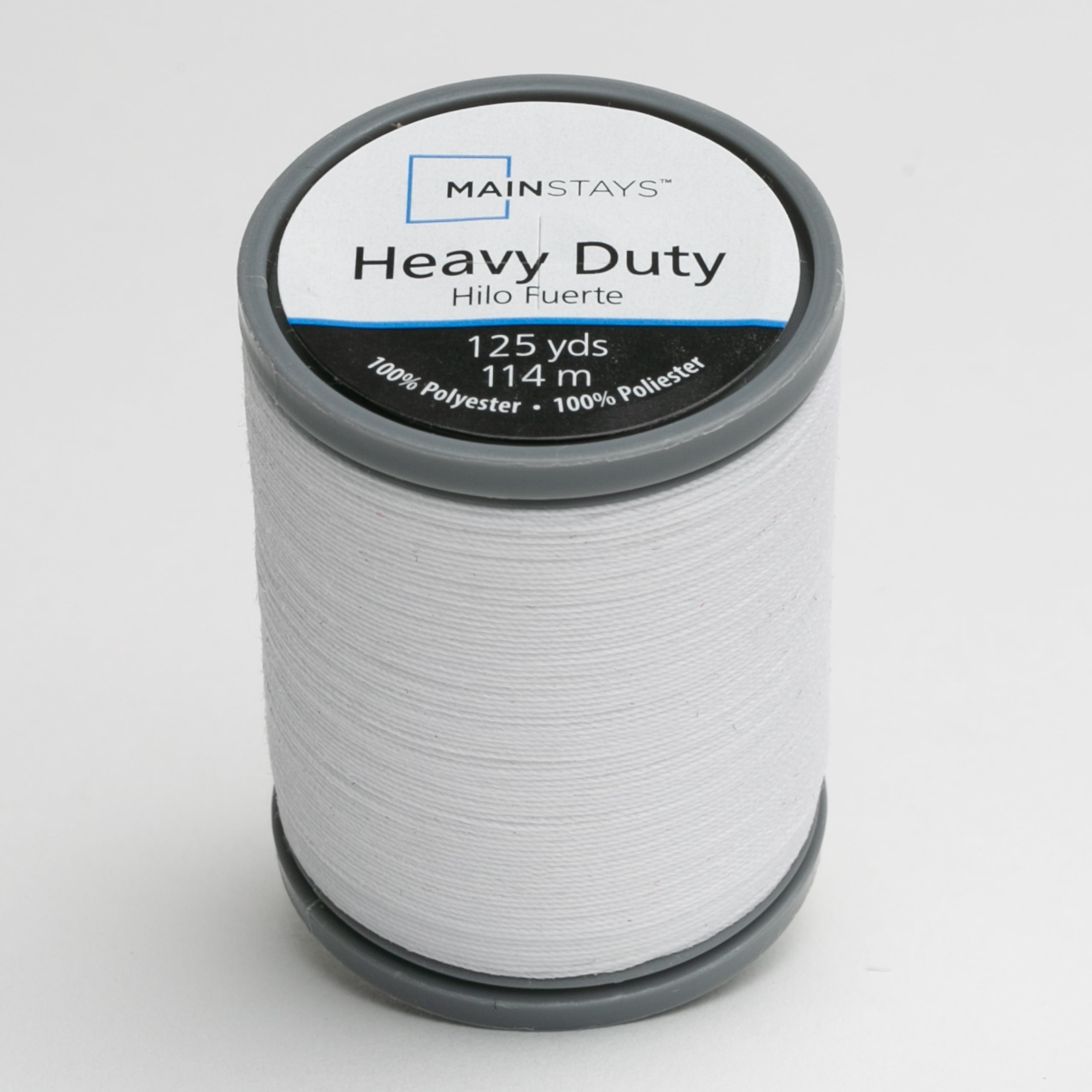 Mainstays Heavy Duty Sewing Thread 125 Yards White - Walmart Business ...