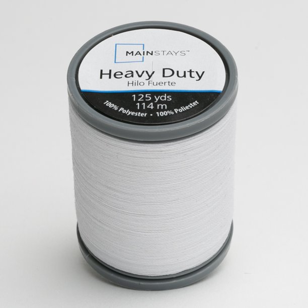 Mainstays Heavy Duty Sewing Thread 125 Yards White - Walmart Business ...