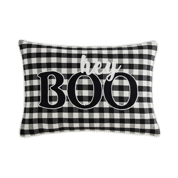 Mainstays Hey Boo Decorative Pillow, 14” x 20”, 1 Piece - Walmart ...