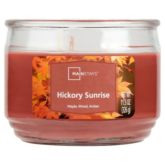 Mainstays Hickory Sunrise Scented 3-Wick Jar Candle - Walmart.com