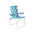 Mainstays Blue Multi High Back Steel Frame Folding Web Chair - Walmart.com