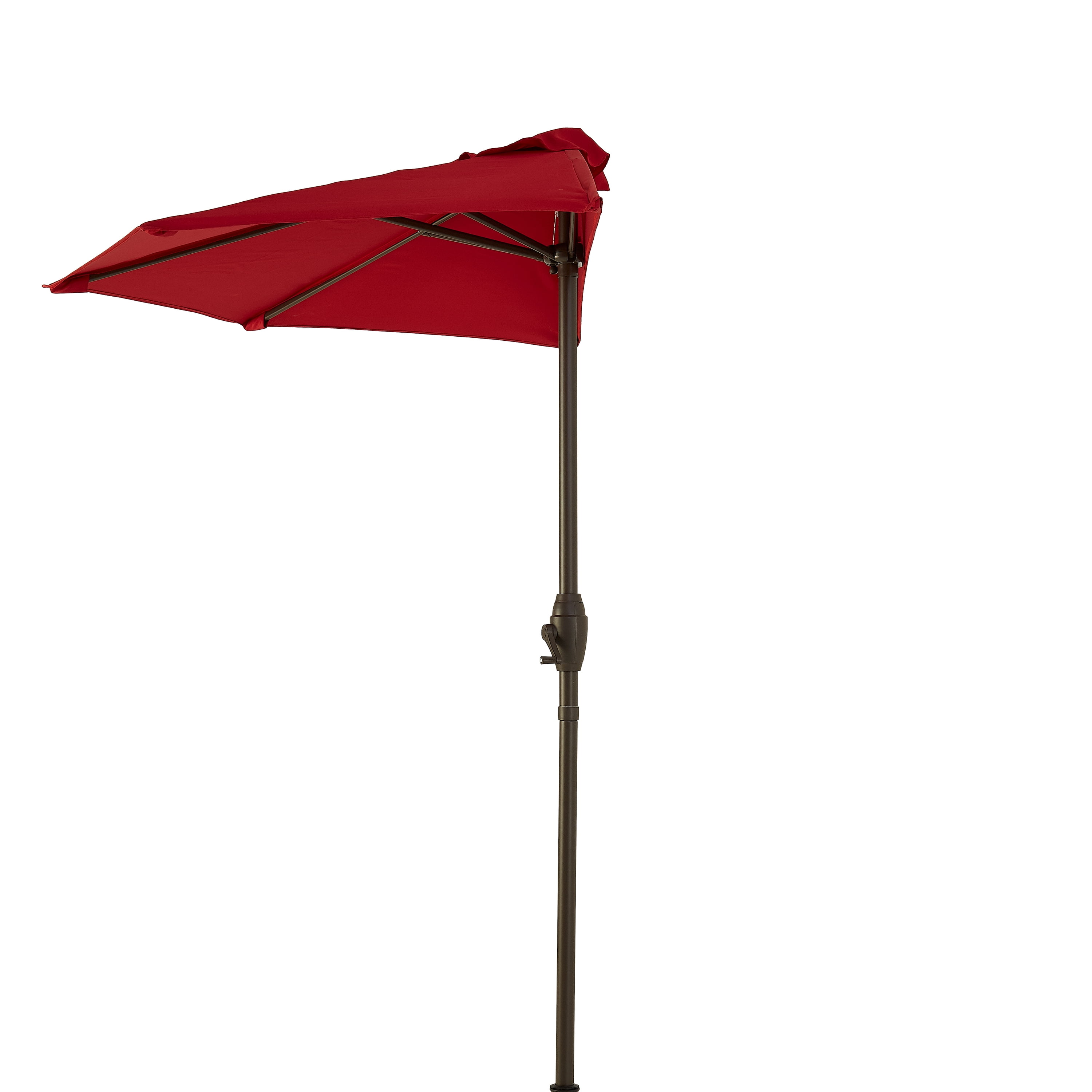 Mainstays Hillwood 7' Red Half-Round Patio Umbrella - Walmart Business ...