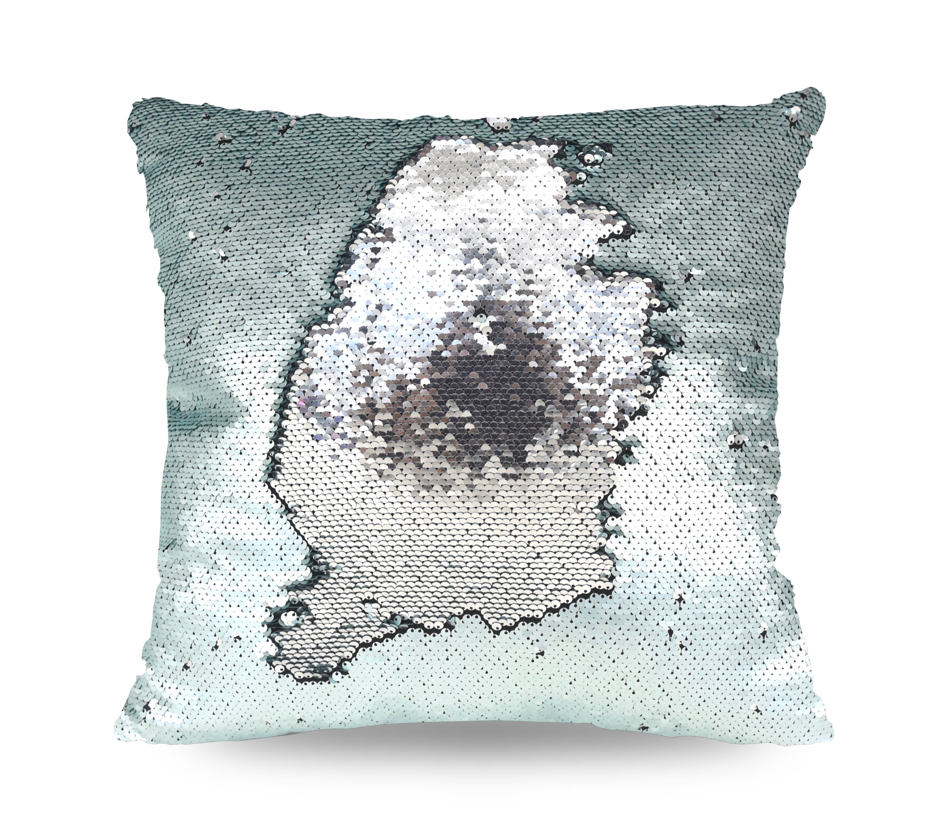 Mainstays Holographic Reversible Sequins Sparkle Pillow, 17" x 17 ...