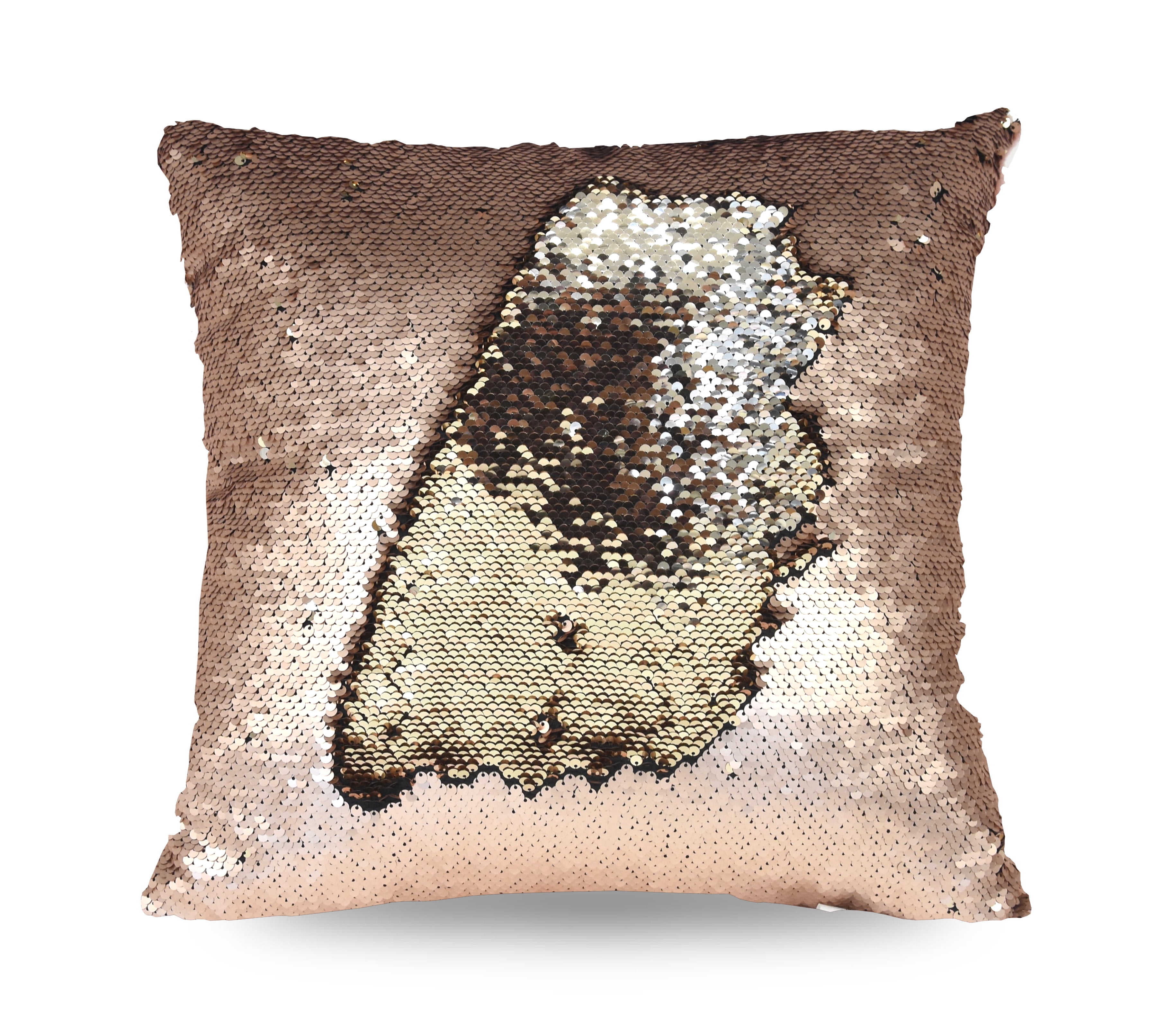 Mainstays Holographic Reversible Sequins Sparkle Pillow, 17" x 17 ...