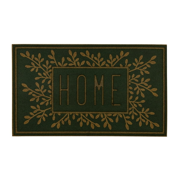 Mainstays Home Garden Polyester Doormat, Sage, 18" x 30" - Walmart ...