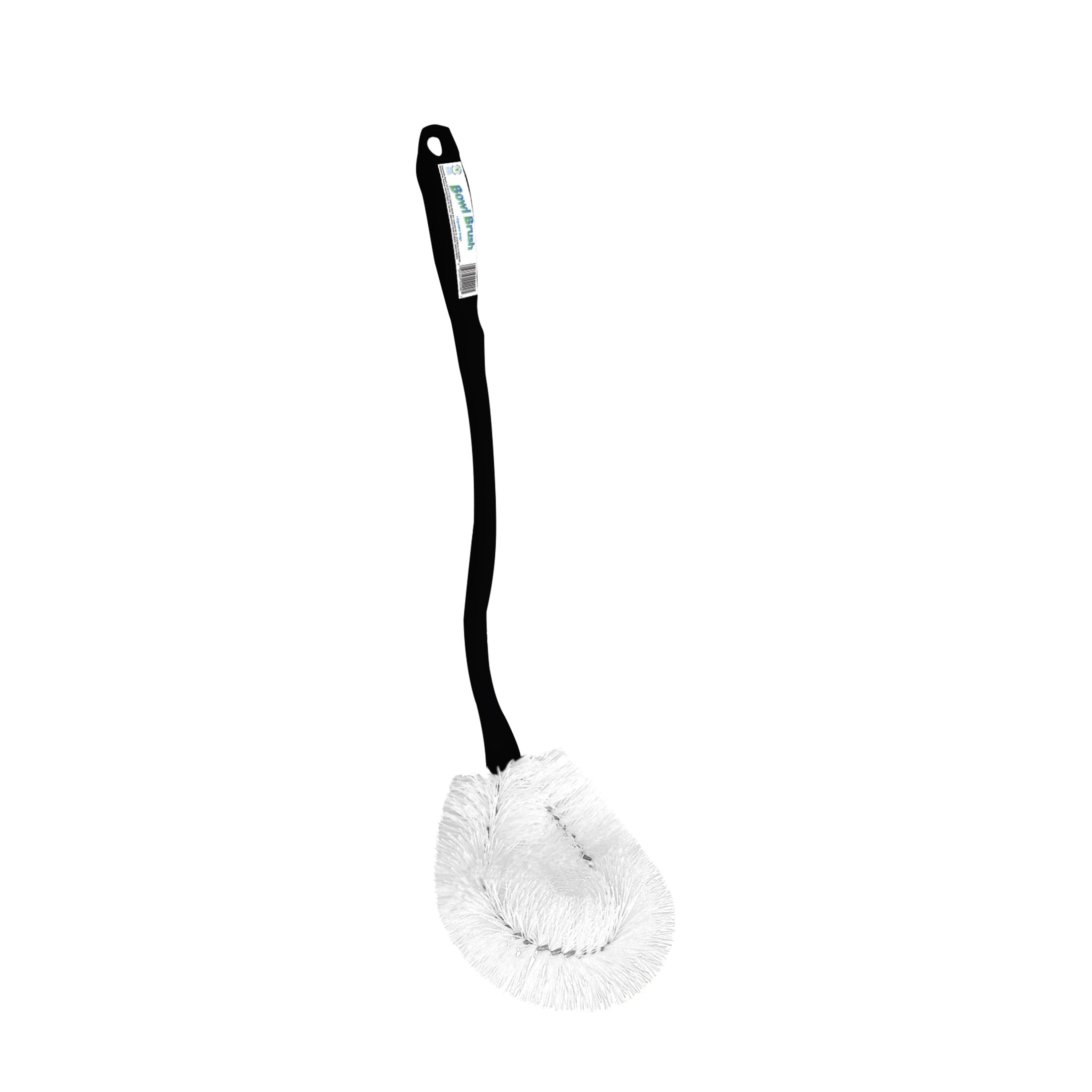 Mainstays Toilet Bowl Brush, 17-inch, antimicrobial bristles, black ...