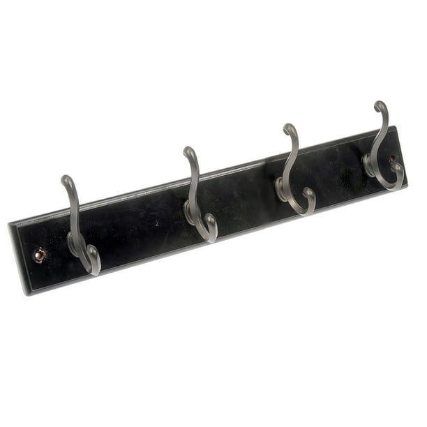 Mainstays, Hook Board, 18" Espresso Board, 4 Oil-Rubbed Bronze Hooks ...