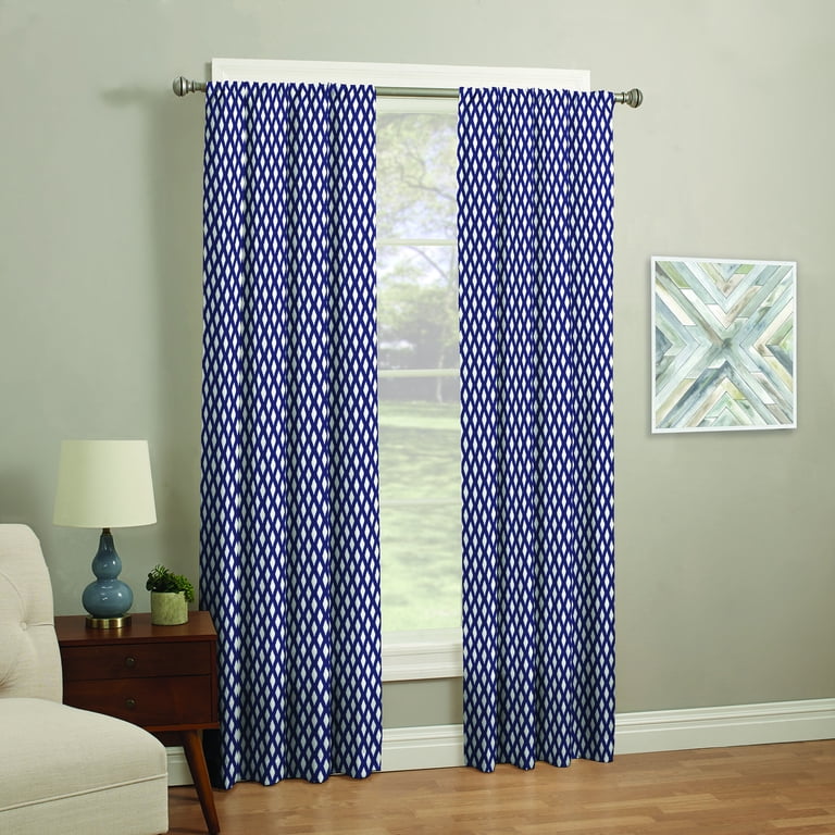 Ikat Pattern Curtains Ikat Damask Chalk Blue Curtains