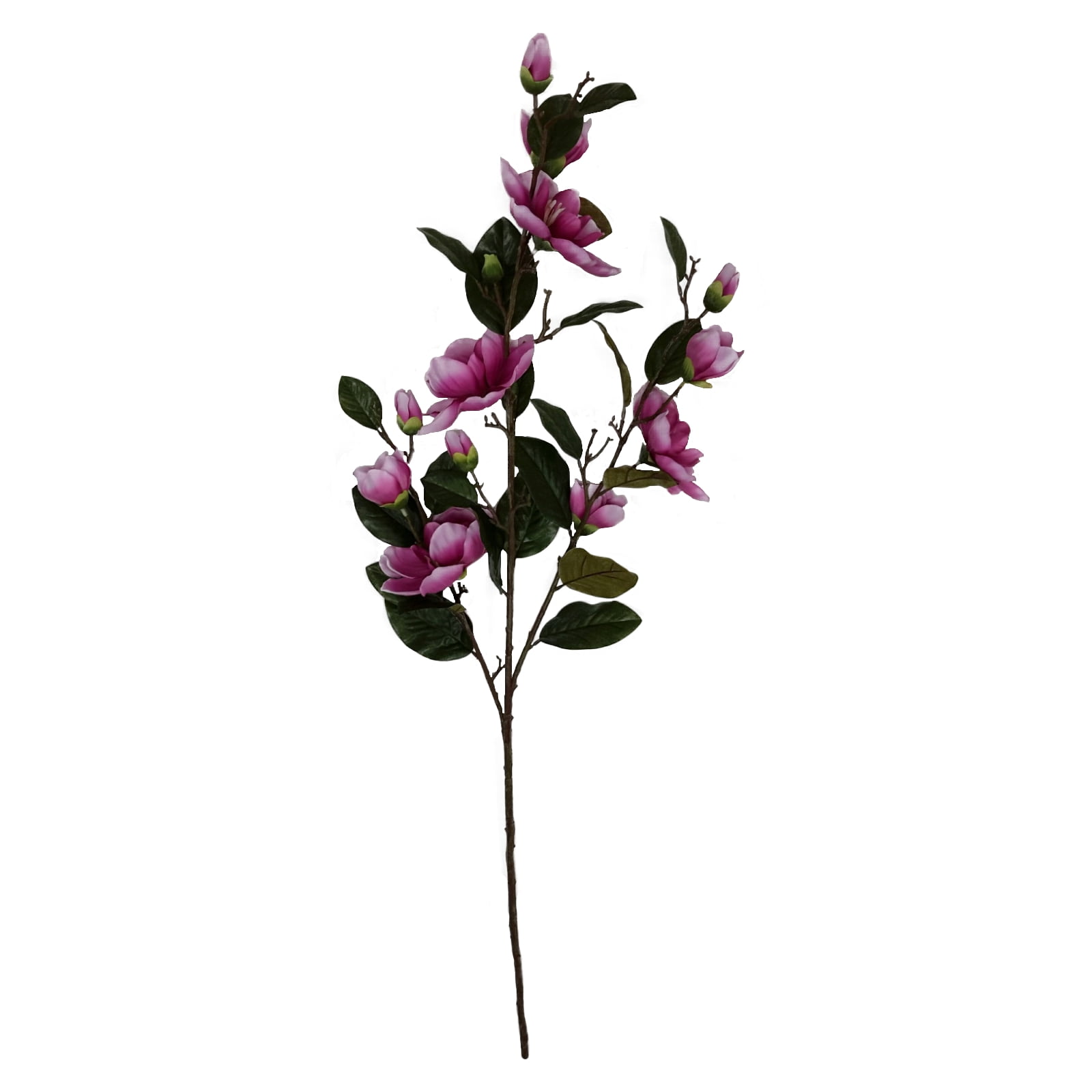 Mainstays Indoor Artificial Flower Magnolia Branch, Fuchsia Color ...