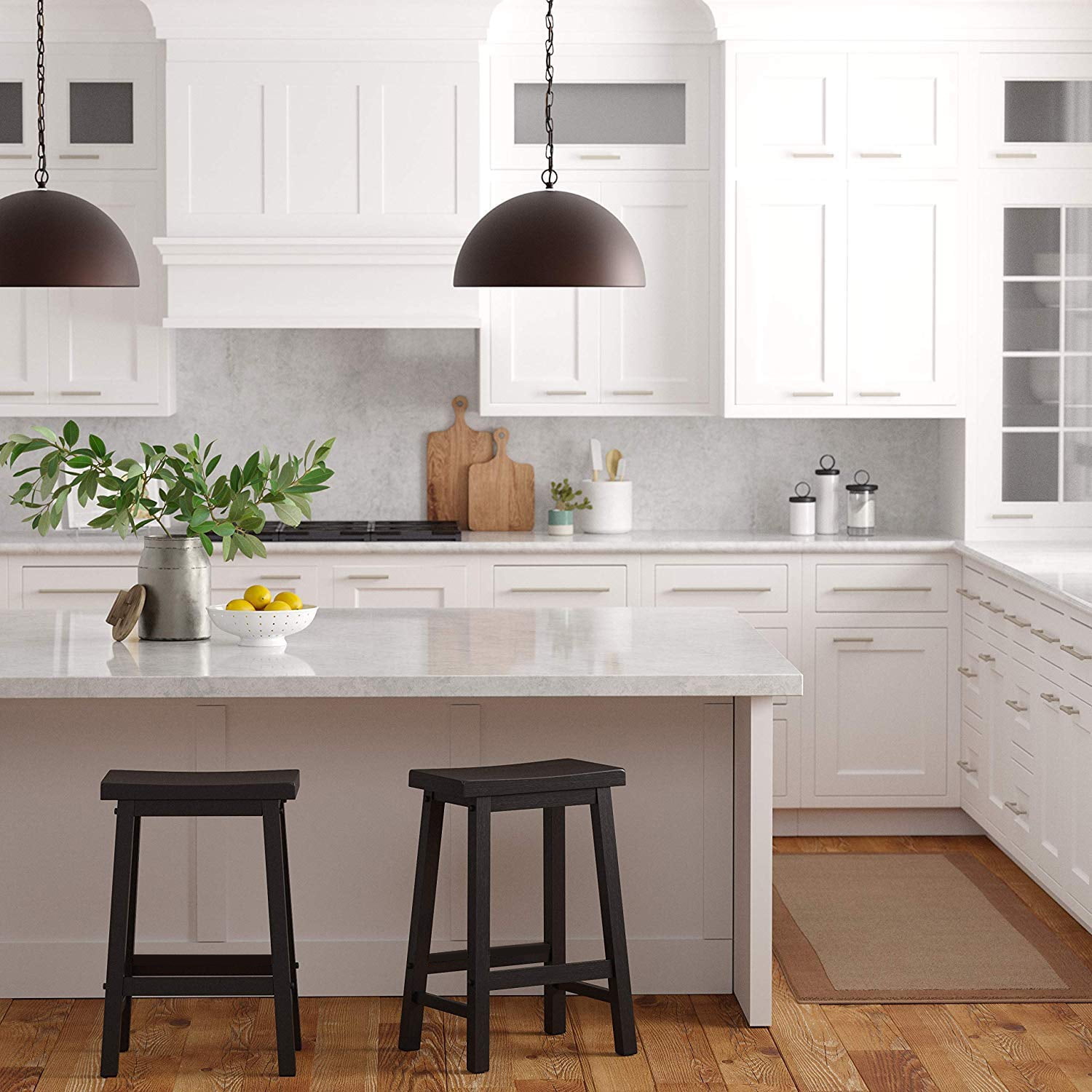 Free Shipping! Mainstays Indoor Counter Height Backless Saddle Wood ...