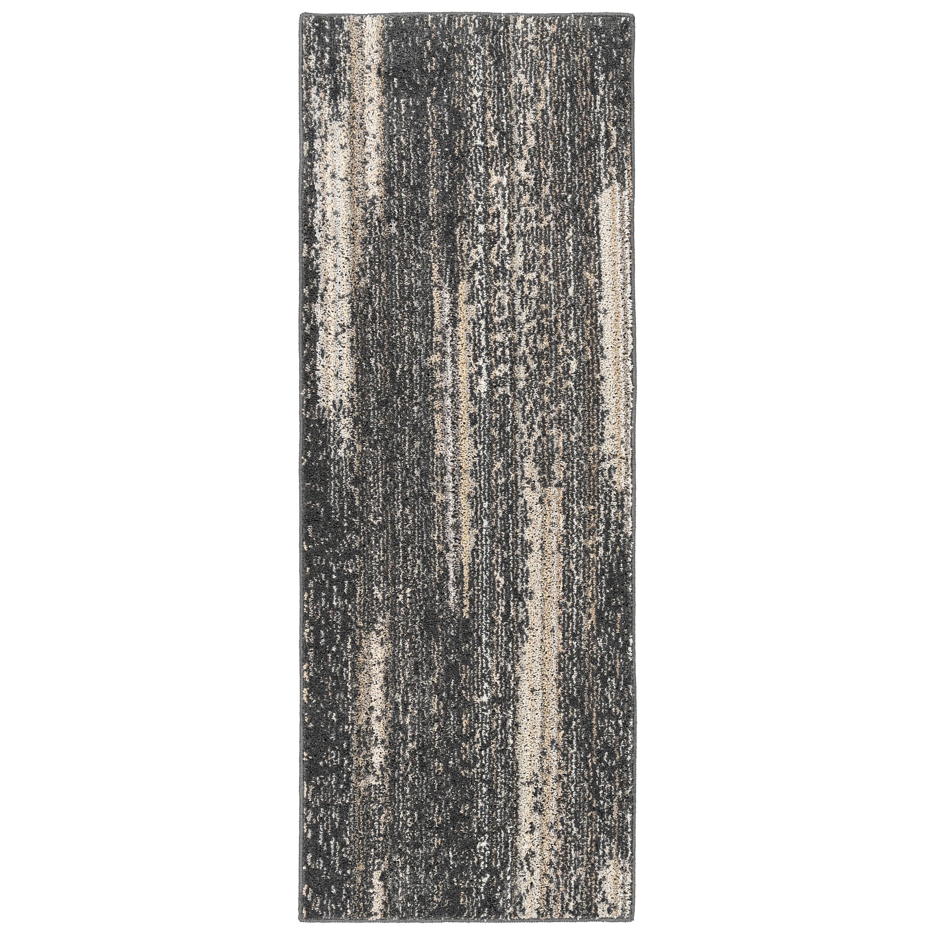 Mainstays Jasper Gray Abstract Indoor Area Rug, 22" x 60" - Walmart.com