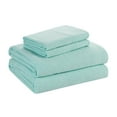 Mainstays Jersey Cotton Poly Sheet Set, Classic Mint, Twin/TXL, 3 ...