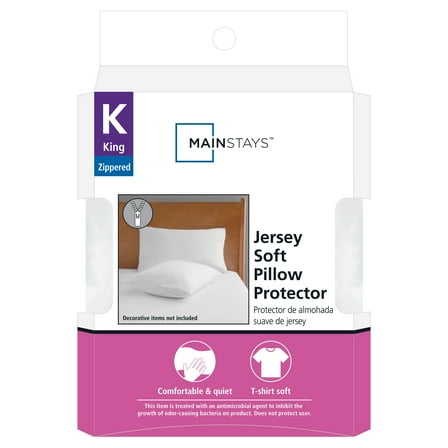Standard Pillow Protectors (Set of 2) – Zippered Waterproof Pillow ...