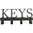 Mainstays Key Rack, 4 Hooks, Black Finish, Mounting Hardware Included ...