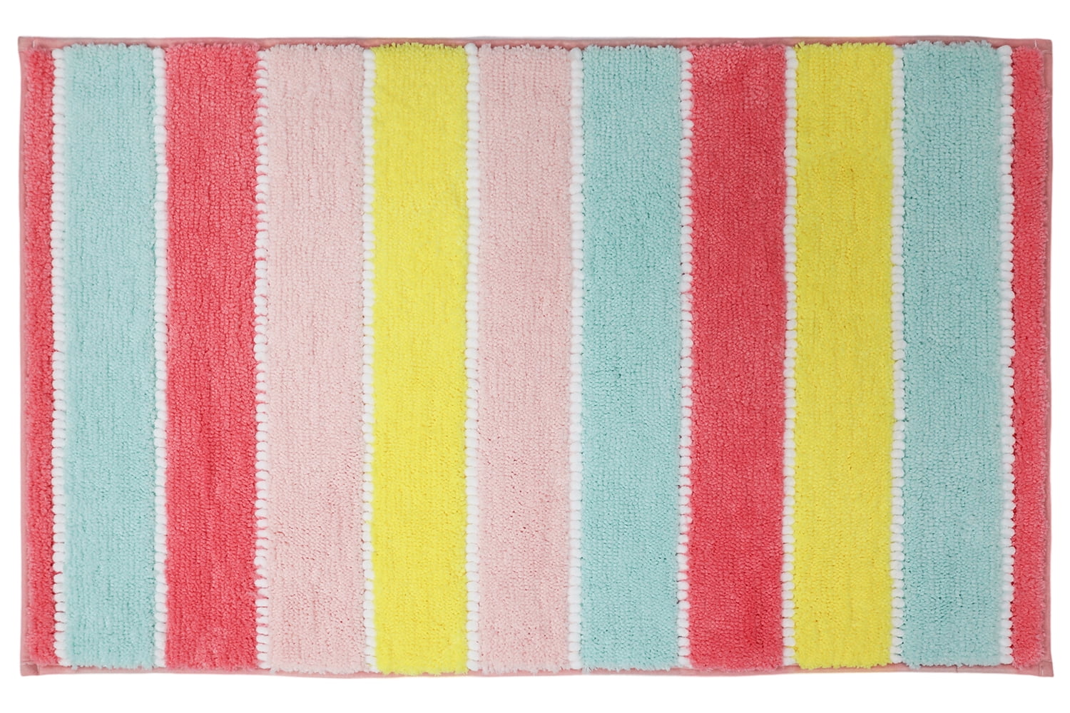 Mainstays Kids Bath Rug PINK STRIPE - Walmart.com