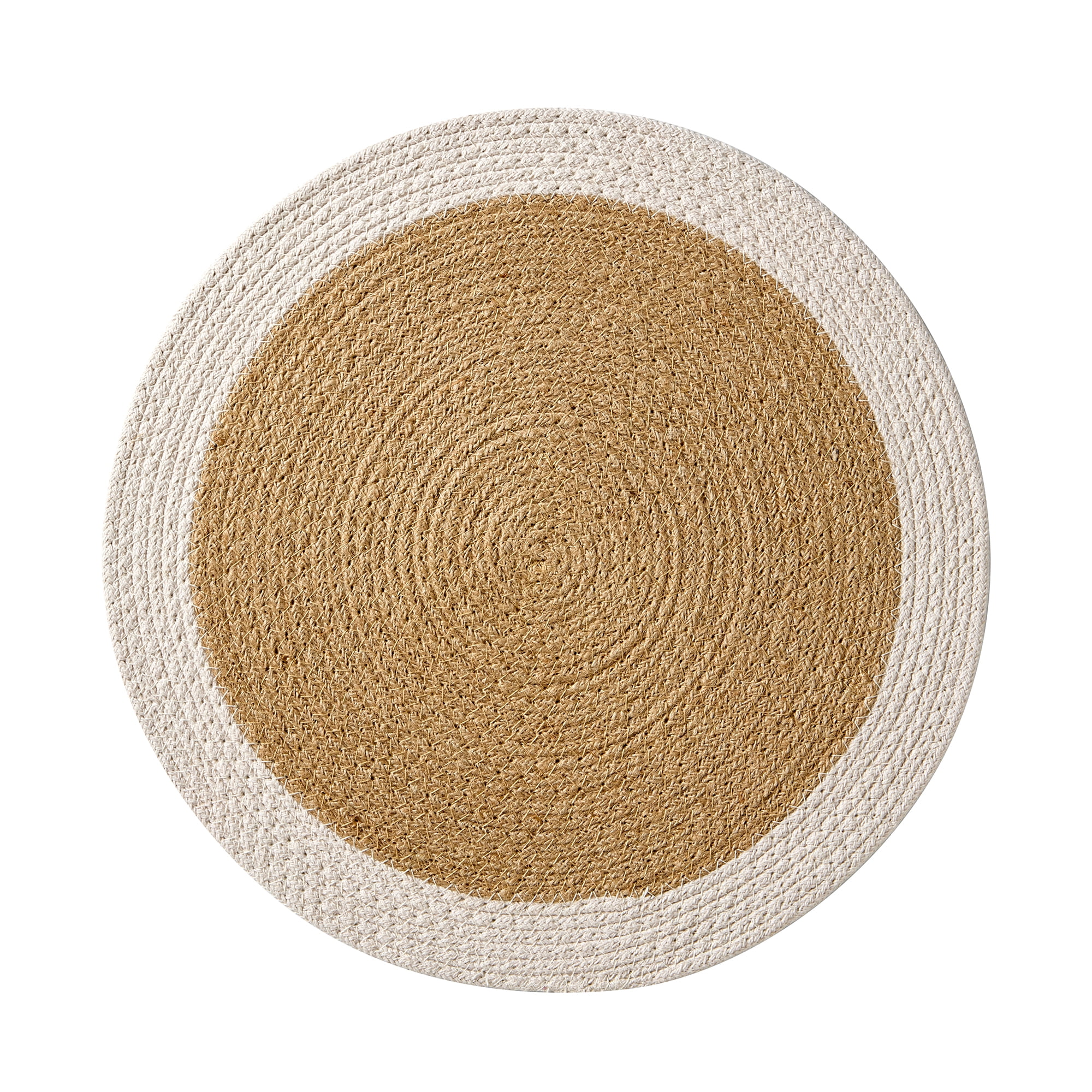 Mainstays Kitchen Placemat, Everyday Boho Farmhouse Jute 15" Round ...