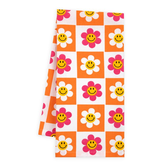 Mainstays Kitchen Towel Smiley Flower - Walmart.com