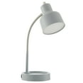 Mainstays LED Desk Lamp with Catch-All Base and AC Outlet, 14.5 inch ...