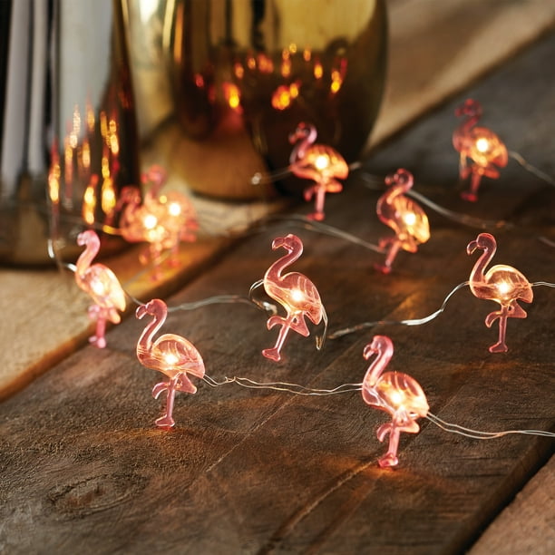 Mainstays LED Flamingo String Lights - Walmart Business Supplies