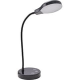 Mainstays Black LED Desk Lamp 14.3 in with Dimmable Touch Control and ...
