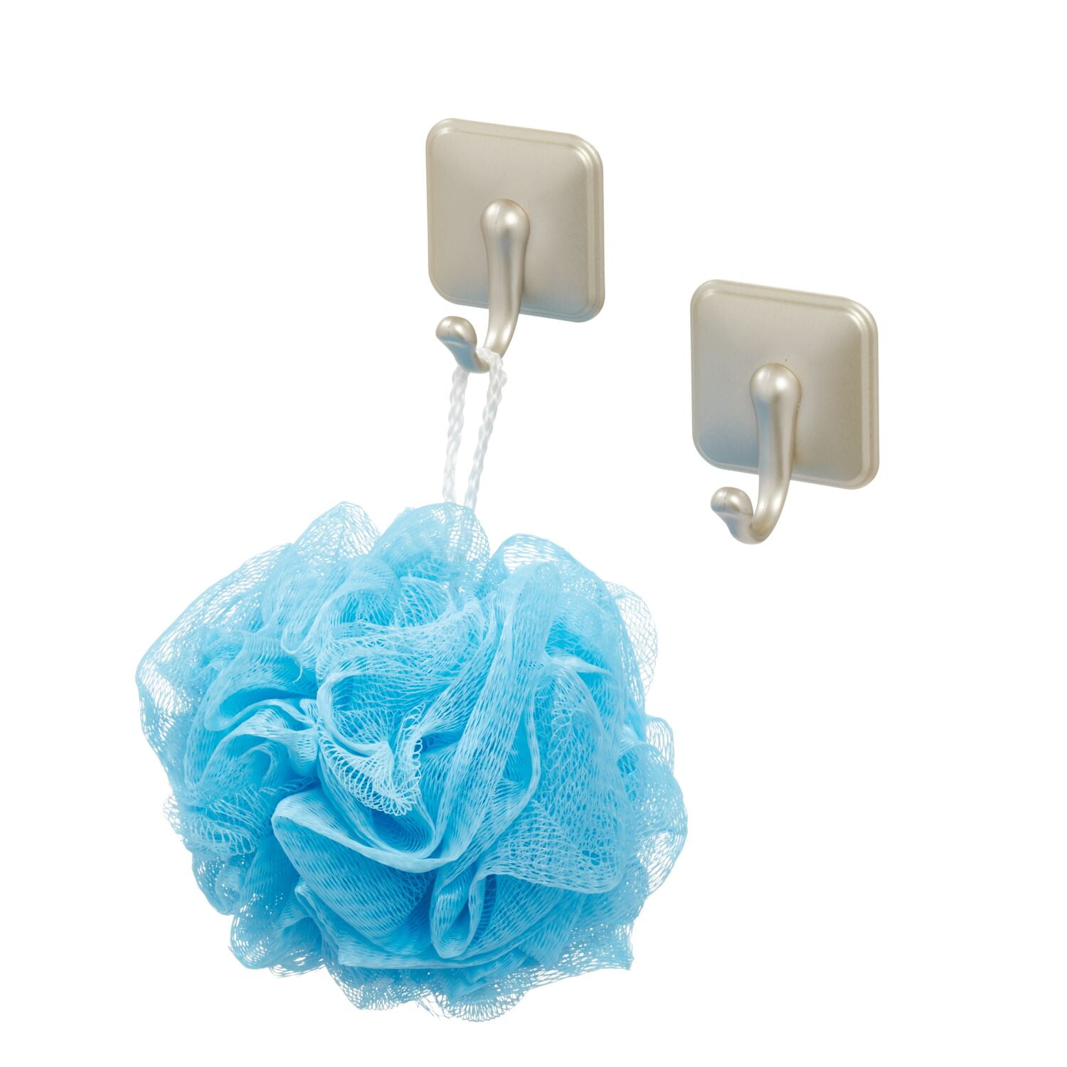 Mainstays Large Adhesive Hook Set of 2, Satin - Walmart.com