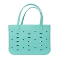 Mainstays Large Plastic Laundry Flex Tote, 18"W x 8.75"D x 13"H, Teal ...