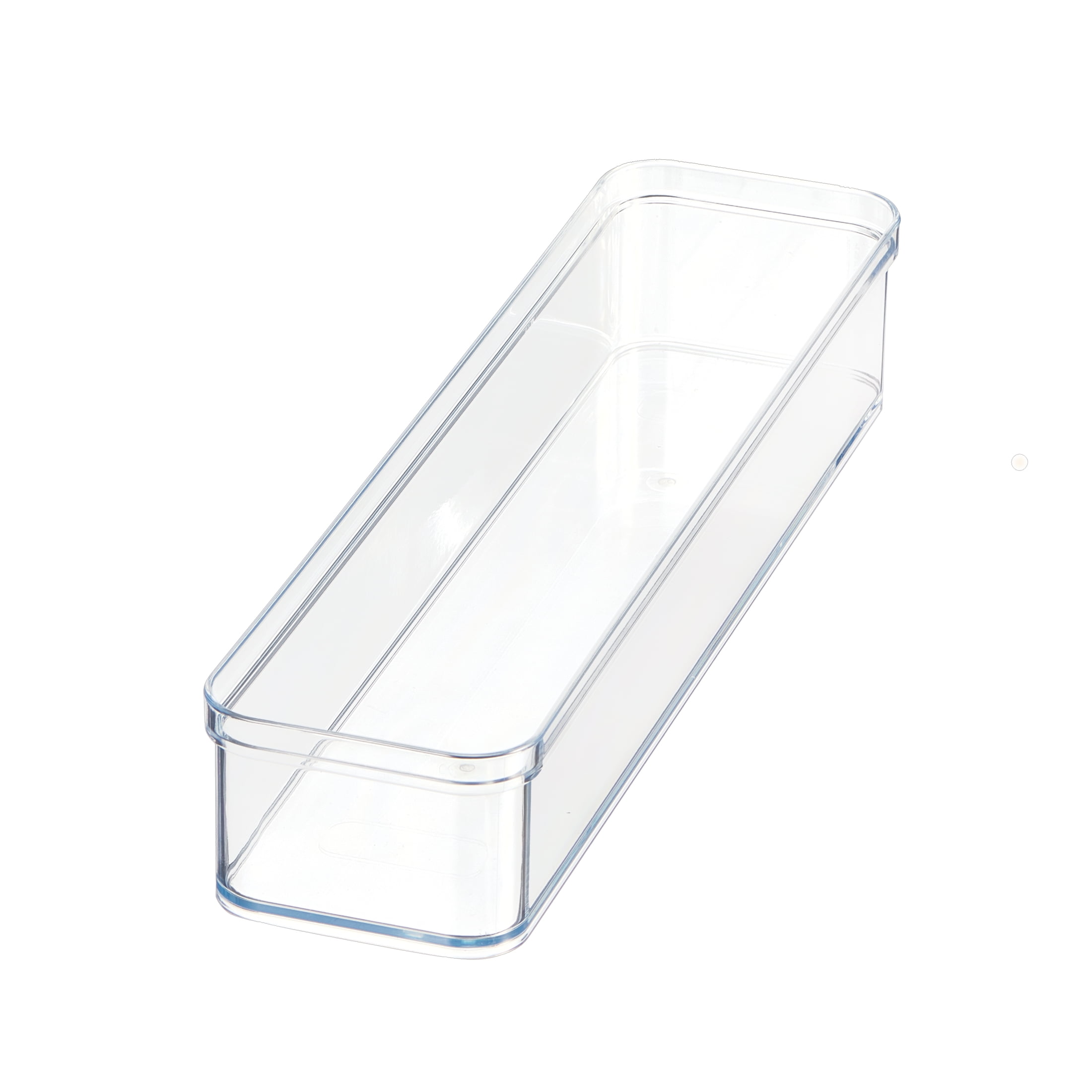 Mainstays Extra Large Clear Plastic Narrow Kitchen Drawer Organizer ...