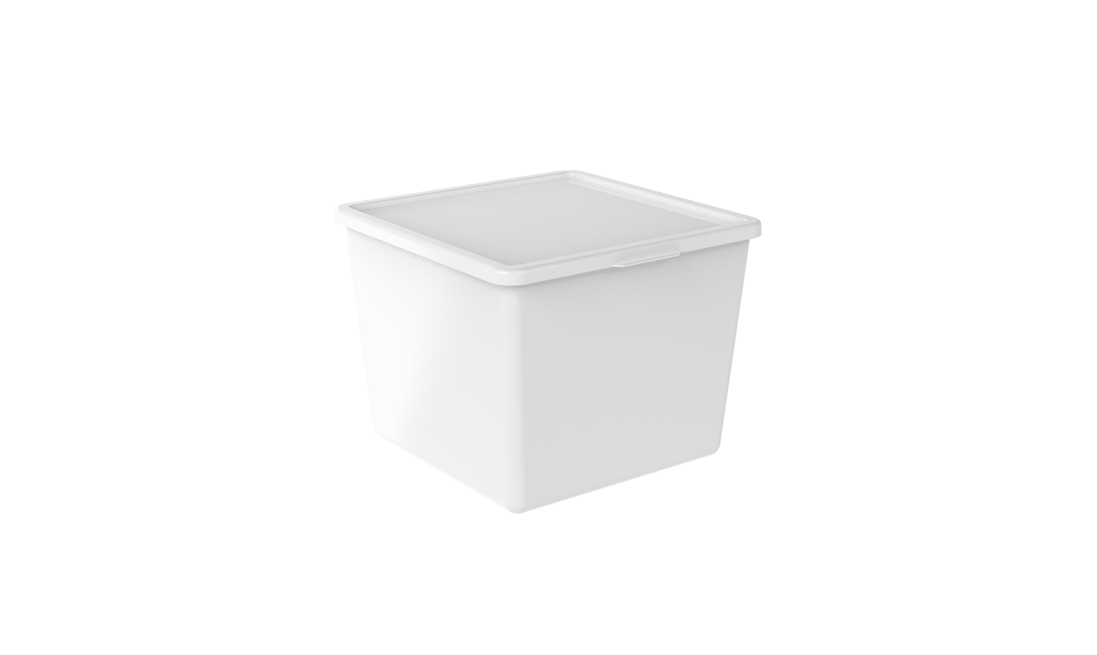 Mainstays Large Plastic Modular Stacking Storage Bin with Lid, Clear ...