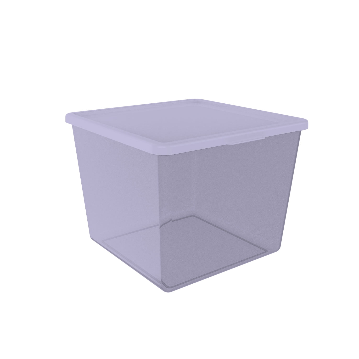 Mainstays Plastic Large Stacking Bin - Iris - Holds up to 15 lbs ...