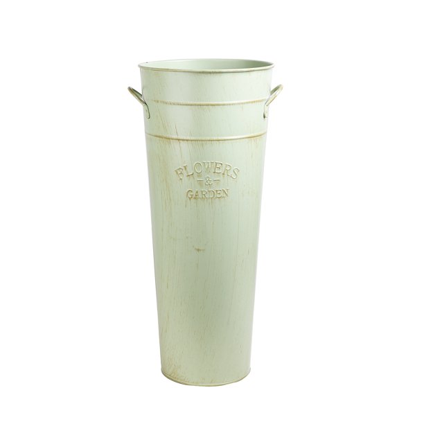 Mainstays Large Rustic Metal Vase, Mint - Walmart Business Supplies