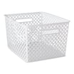 Mainstays Medium Plastic Storage Bin, White - Walmart.com