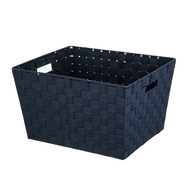 Mainstays Large Woven Nylon Storage Bin, Navy - Walmart.com