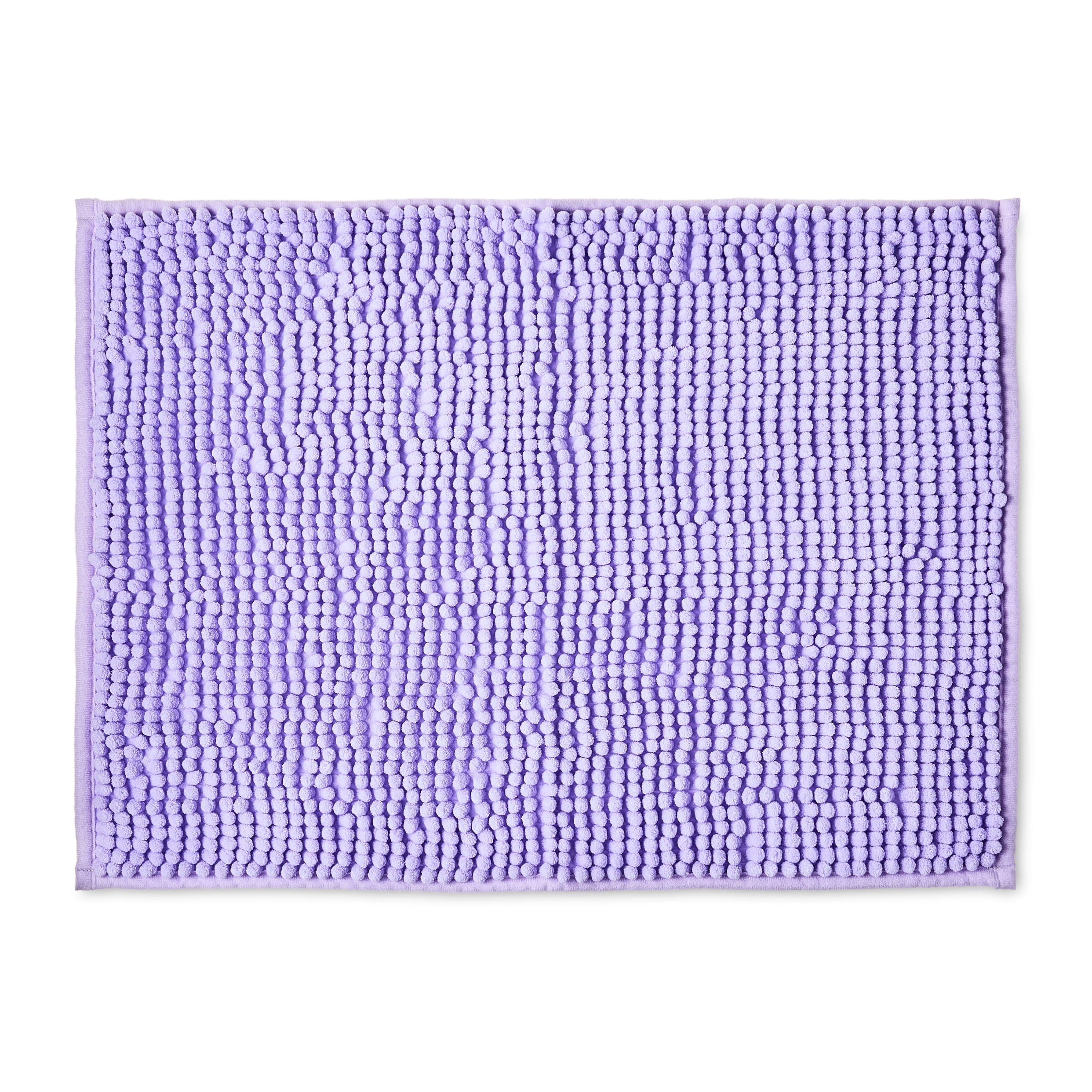 Mainstays Lavender Chenille Noodle Bath Rug, 17" x 24" - Walmart.com