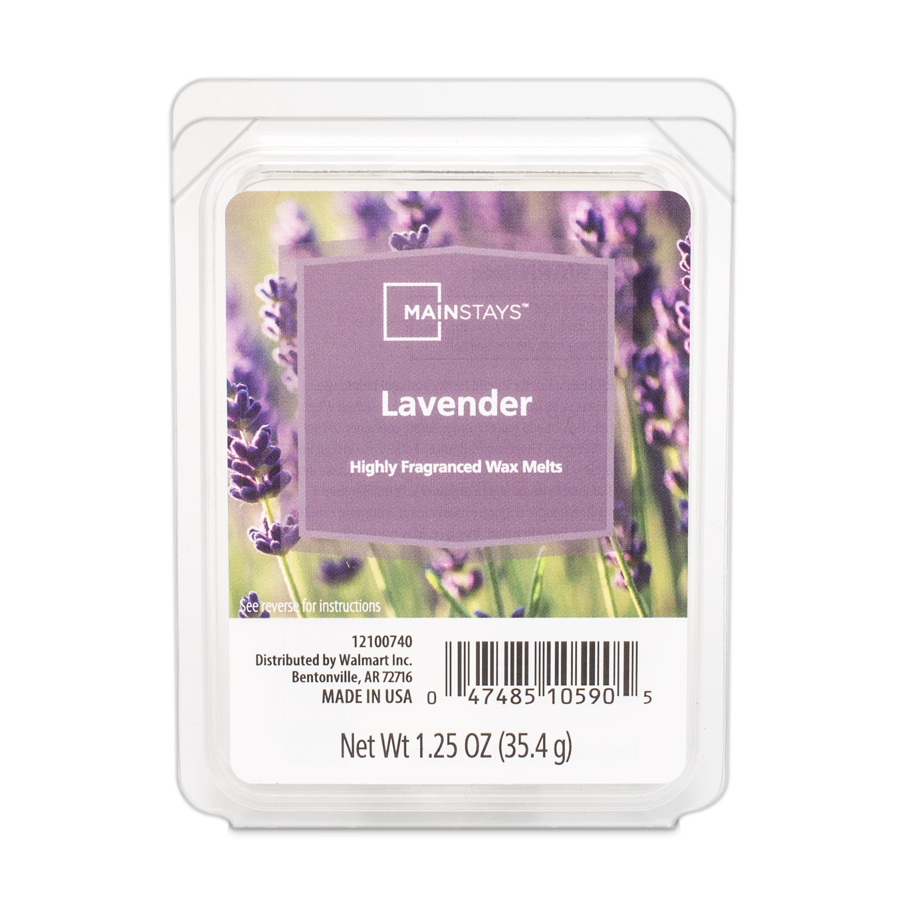 Mainstays Lavender Scented Wax Melts 1.25 oz 6 Cubes for Aromatherapy ...